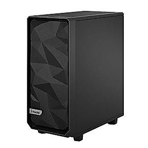 Fractal Design FD-C-MES2C-01 Meshify 2 Compact Black Solid ATX Mid Tower Computer Case (Black)