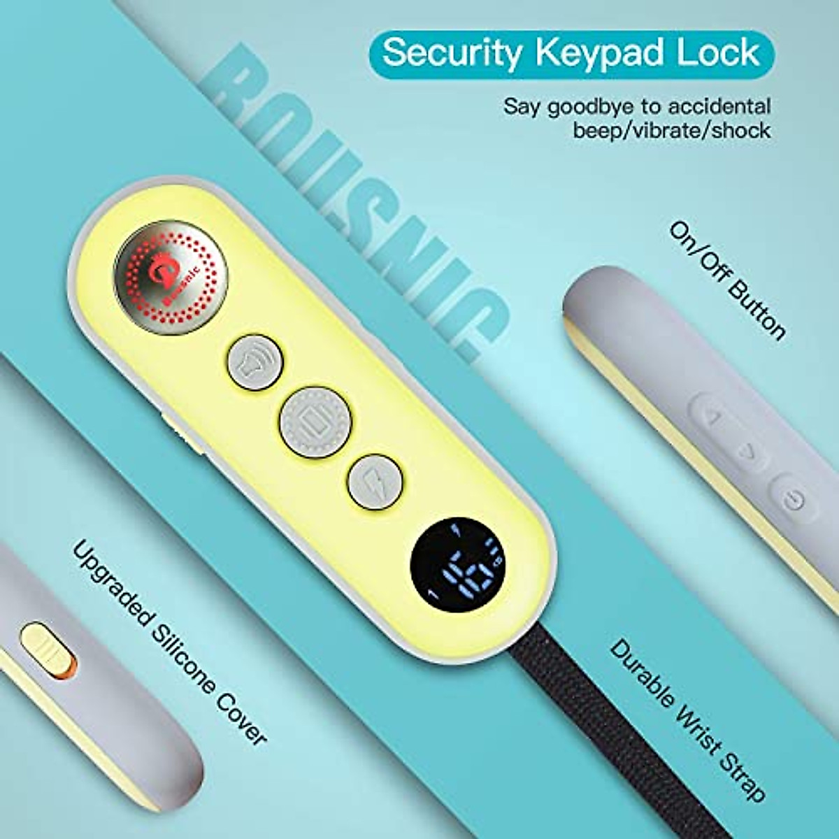 Bousnic Dog Shock Collar with Remote - for Dog 10-120lbs 1000ft Waterproof Rechargeable e Dog Training Collar for Small Medium Large Breed Dog with Beep/Vibrate/Safe Shock & Indicator Light