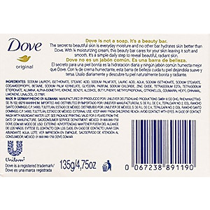 Dove White Cream Bar 4.75 Oz / 135 Gr (Pack of 12)