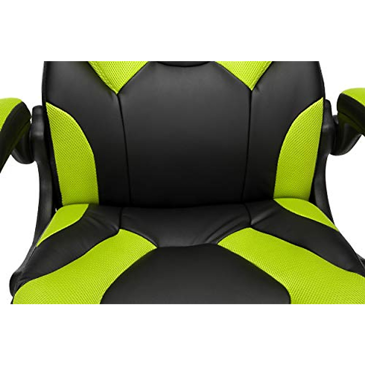 OFM Gaming Chair Ergonomic Racing Style PC Computer Desk Office Chair - 360 Swivel, Integrated Lumbar Support & Headrest, Adjustable Height, Recline Tilt Control, Flip-Up Arms, 275lb Max (2020 Green)