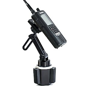 Adjustable Height Cup Holder Mount for Uniden SDS100 and BCD436HP