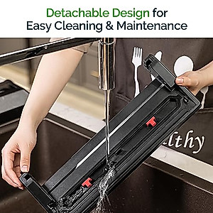 GERYON Vacuum Sealer Machine Silver and 120 Counts Vacuum Sealer Bags