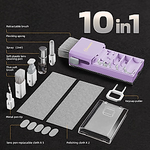 Laptop Screen Keyboard Cleaner Kit - 10-in-1 Electronics Cleaning Tool for MacBook iPad iPhone Pro Cell Phone, Brush Tool for Tablet, Computer, PC Monitor,TV Camera Lens with Patent