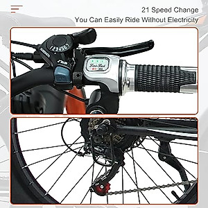 Dakeya da06 Electric Bicycle 2000W Dual Motor 35MPH AWD Ebike 48V 22.4Ah Mountain Snow E Bike 26" Fat Tire 21 Speed MTB for Trail Riding Excursion Commute