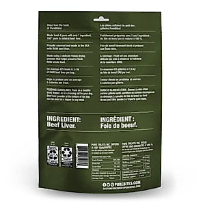 PureBites 1Pb470Bl Beef Liver For Dogs, 16.6Oz / 470G - Super Value Size