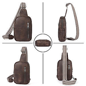 CLUCI Small Sling Bag for Women 2024 Vegan Leather Crossbody Chest Bags Trendy, Women's Fanny Pack