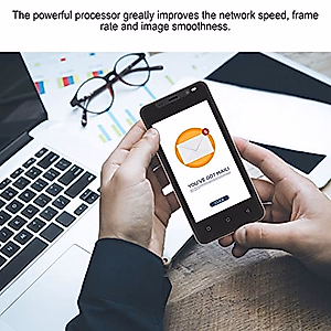 IP 12 Pro 4.66in Unlocked Smartphone, 512MB+4GB, for Android 4.4.2, 0.3MP+ 2MP,1500mAh, Dual Card Dual Standby Cell Phone, WiFi+BT+FM Supported, Expanded 128GB Memory(Gold)