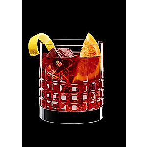 Luigi Bormioli 12328/02 Mixology 12.75 oz Charme DOF Double Old Fashioned Glasses (Set of 4), Clear