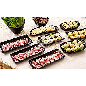 Saim Rectangle Serving Platter, Serving Platter 12 Inch Sushi Platter Modern Dinner Plates for Serving Food, Dessert Cake Appetizers Meat, Entertaining, Party