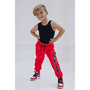 Marvel Avengers Spider-Man Hulk & Venom Little Boys Fleece 3 Pack Pants Spider-Man/Hulk/Venom 7-8