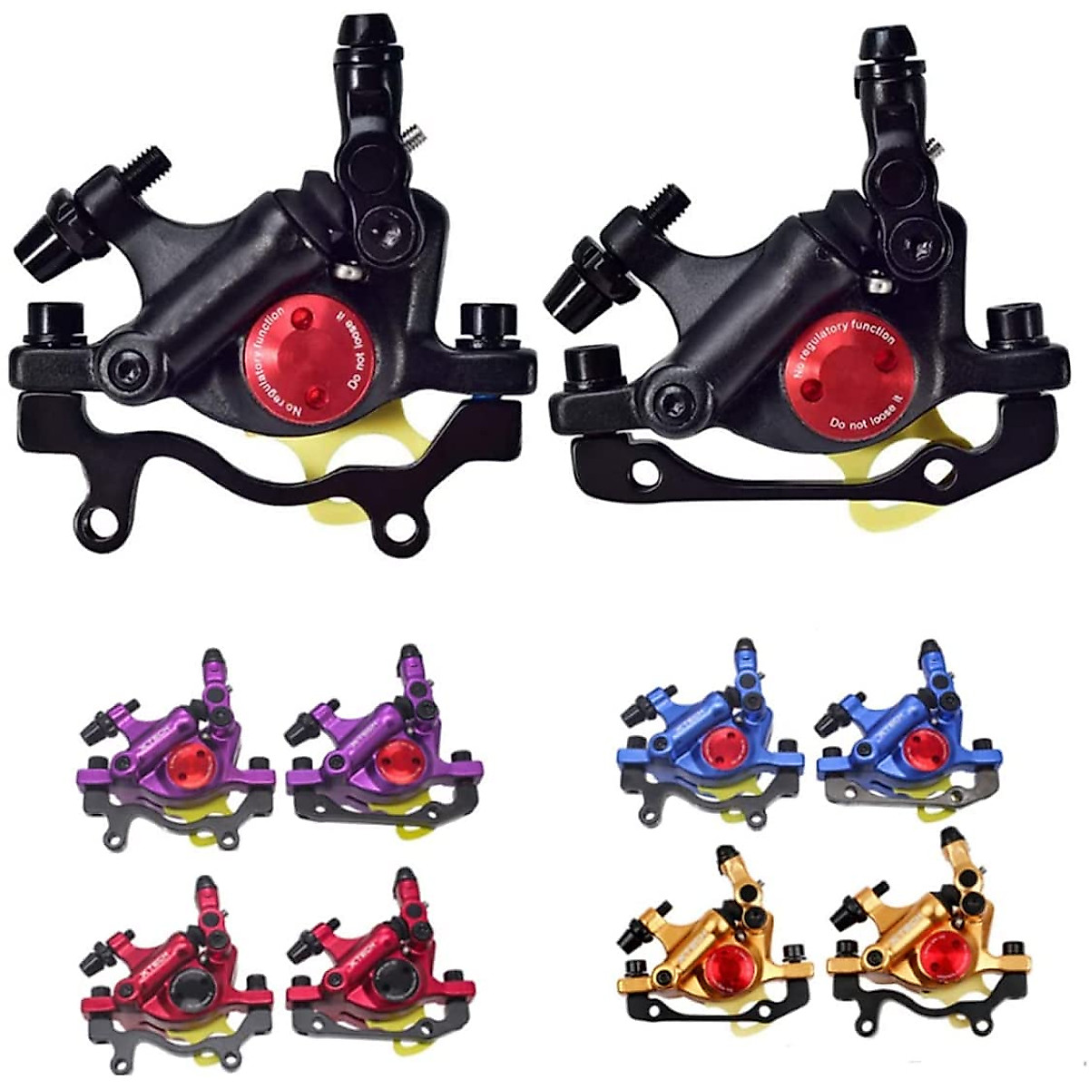 SONAU 1 Pair Front & Rear HB100 MTB Bike Hydraulic Disc Brake Calipers Road Bicycle Line Pulling Brake Clamp