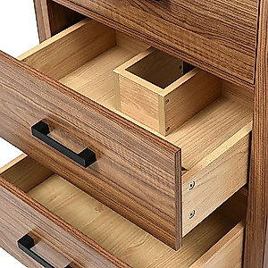 Poeyleja 24'' Bathroom Vanity with Ceramic Basin Sink, Modern Bathroom Storage Cabinet with 3 Drawers, Freestanding Bathroom Vanity Cabinet with Single Sink Natural Wood 24.4 * 18.3 * 33.8