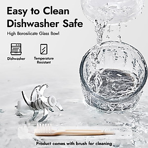 NCVI Puree Baby Food Processor Glass Set, Mini Infant Food Maker Blender Machine with 8 Blades and Grinding Disc, Small Blender Including Food Containers, Silicone Tray and Tableware, Green