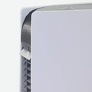 New Version Dust Cover Net for PS5 Console, PS5 Heatsink Barrier Pets Hair Anti-dust Cover Dustproof for Playstation 5 Optical Drive Version/Digital Version Game Console Accessories (Black)