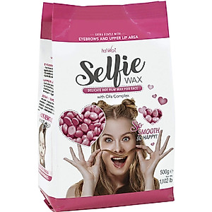 ItalWax Selfie Wax for Face - Hypoallergenic Hard Stripless Wax Beads 1.1 lb./500g Bag