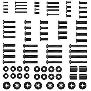 HOME VISION TV Mount Screws - Complete with M4, M5, M6, and M8 TV Mounting Hardware Kit Set, Washers, and Spacers Included Fit Most TVs up to 100 inch