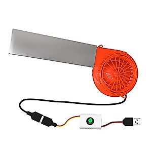Electric BBQ Fan Portable Barbeque Air Blower USB Powerbanks Powered Fire Charcoal Starter Cooking Hiking Barbecue Fire Bellow Tool