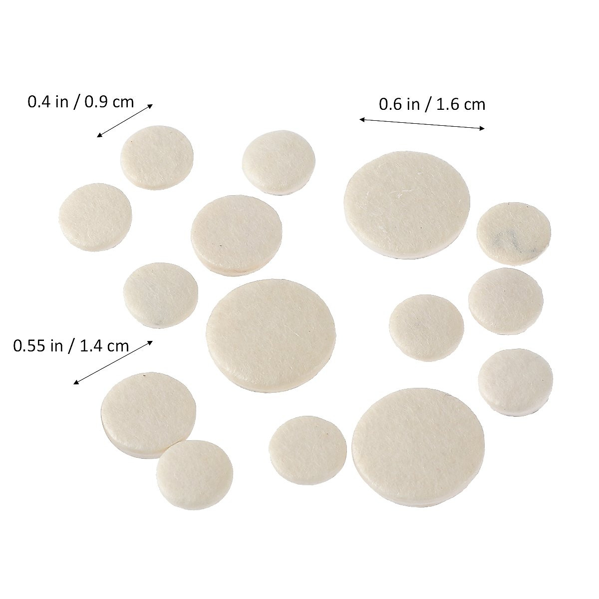 ROSENICE 17pcs Clarinet Pads Bb Clarinet Woodwind Instrument Pads