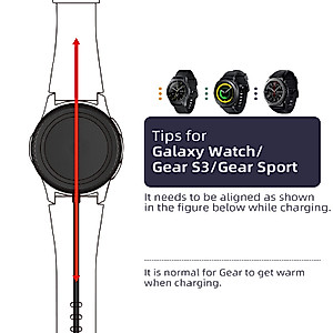 Oriflame 2 Pack Watch Charger Compatible with Samsung Galaxy Watch, Portable Charging Dock Compatible for Galaxy Watch 6/6 Classic/5 Pro/5, Galaxy Watch 4/3, Galaxy Watch Active2/1, Gear Sport/S3