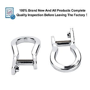 ONER Tow Hooks Compatible with 2019 2020 2021 & Newer Chevy Silverado 1500, Replaces # 84280202（Chrome）