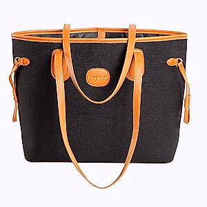 Canvas Tote Bag For Women, Extra Large Cotton Canvas Laptop Tote Bag for Travel School and Work