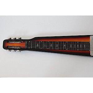 Musoo 6 String Slotted Head Stock Electric Lap Steel Slide Guitar Sunburst Color