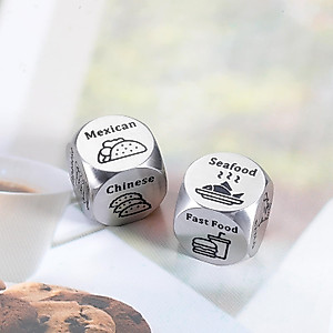 Anniversary for Her Him Wedding Gifts for Newlyweds Couple Gifts 2PCS Food Decider Date Night Idea Gifts for Boyfriend Girlfriend Wife Husband Birthday Christmas Valentines Day Gifts for Him Her