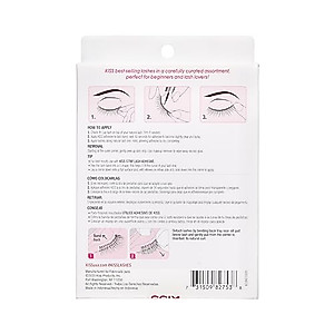 KISS So Wispy Curated Collection of Bestselling False Eyelash Styles Multipack, Volume & Curl, Lash Extensions Look, Signature Wispy Effect, Cruelty Free, Reusable, Contact Lens Friendly, 5-Pair