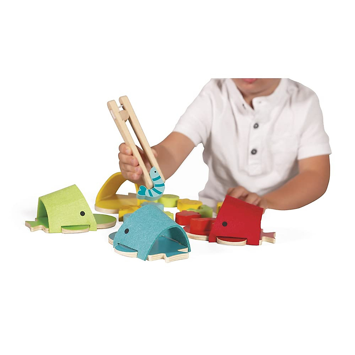 Janod - Whale Color-Sorting Game - 17-Piece Set - 2 Years + J08276