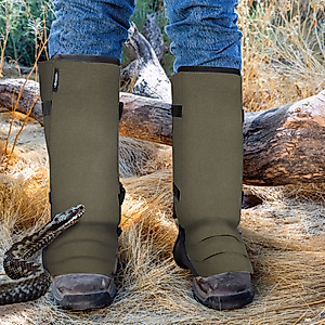 MDSTOP Snake Gaiters Leg Guards, Waterproof Snake Guards, Adjustable Snake Bite Protection for Lower Legs, Snake Chaps for Men & Women, Snake Proof Gaiters for Hunting,Outdoor and Farm Working