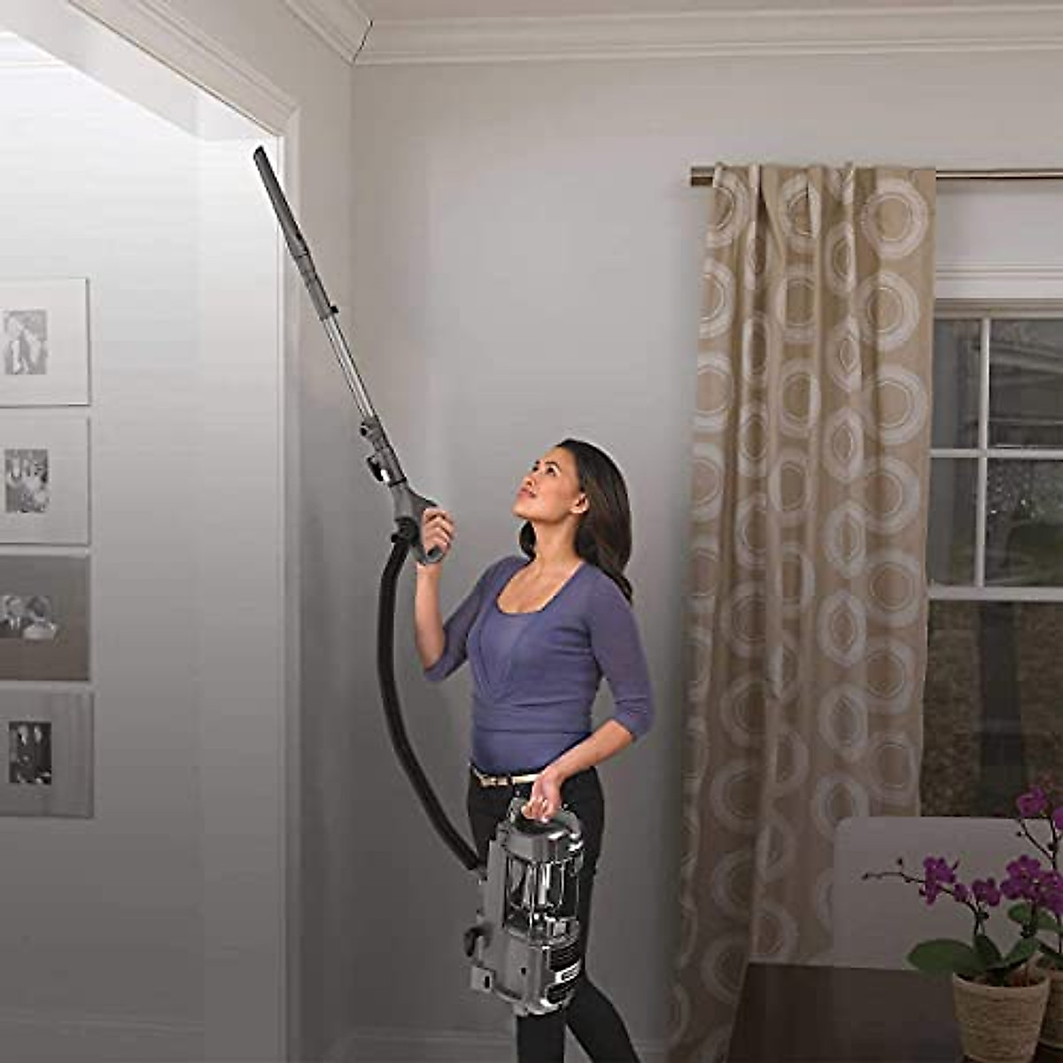 Shark UV650 Navigator Bagless Lightweight Lift-Away Pod Vacuum Removes Pet Hair,Dust and Debris Off Furniture (Silver)(Renewed)