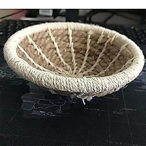 zswell Handmade Flax Rope Weave Bird Breeding Nest and Small Parrot Cage Hatching House Hut Nesting Box for Budgie Parakeet Cockatiel Parakeet Conure Canary Finch Lovebird