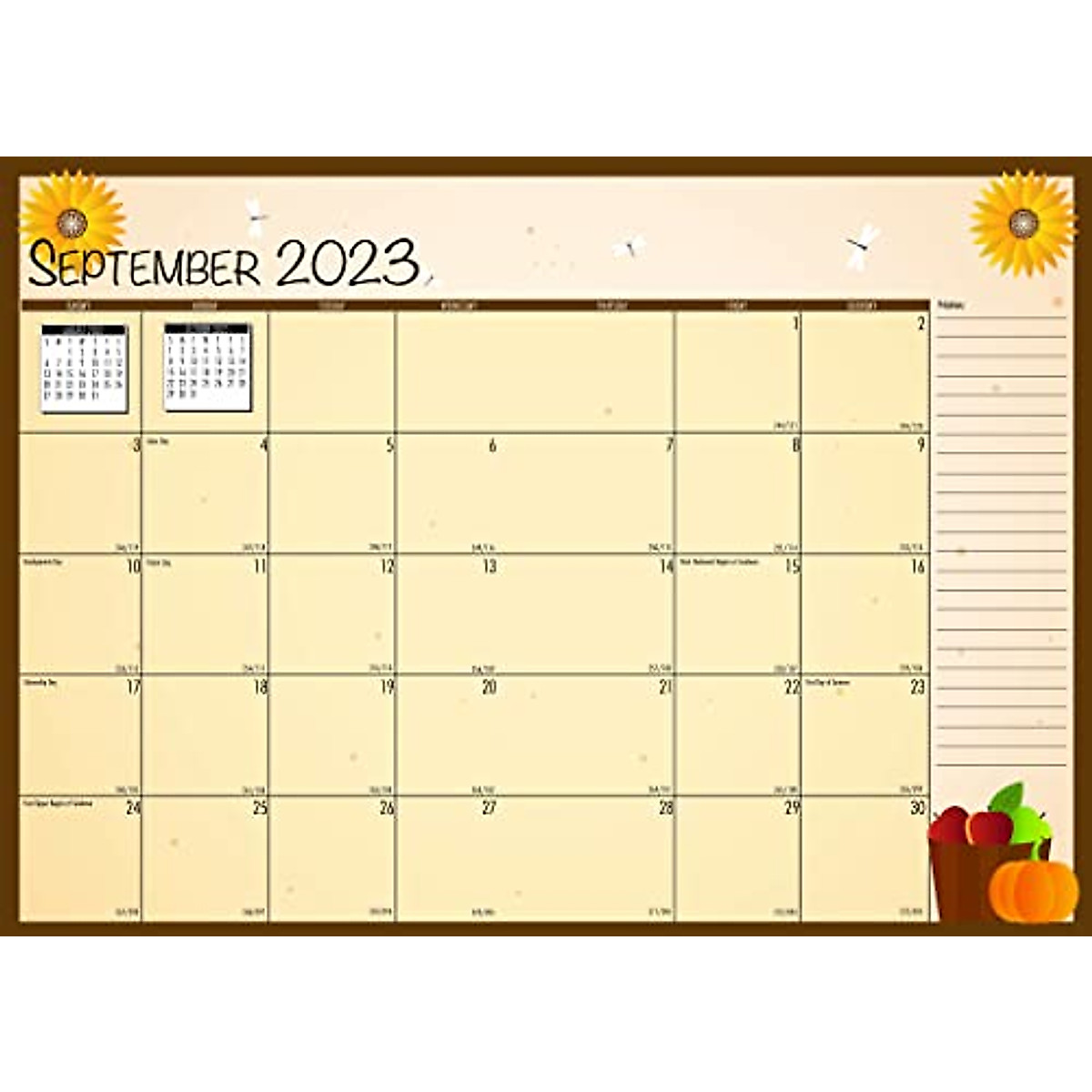 House of Doolittle Seasonal Monthly Planner, Seasonal Artwork, 10 x 7, Light Blue Cover, 12-Month (Jan to Dec): 2023