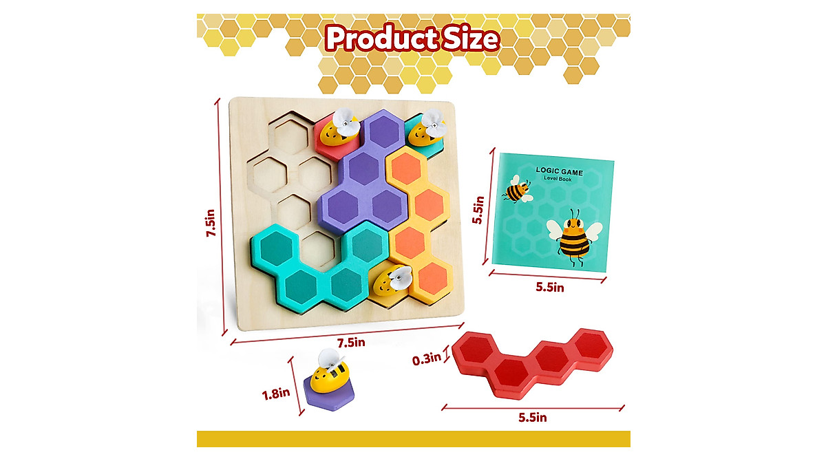 Brain Teasers Logic Game - Montessori Puzzle for Kids