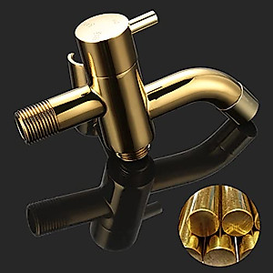 NBAAYIK Handheld Bidet Sprayer Kit,Bidet Sprayer Kit for Toilet,Bidet Sprayer for Toilet Black,Bidet Shower Head,Bidet Shower Kit,Bidet Sprayer Kit,Toilet Sprayer Set,Gold C (Golden C)