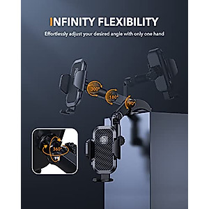 LK Phone Holder for Car,Dashboard Windshield Air Vent Universal 3 in1 Car Phone Holder Mount Compatible for iPhone 14 13 12 11 Pro Max XS X XR 8, Samsung Galaxy S23 S22 S21 S20 All Mobile Smartphone