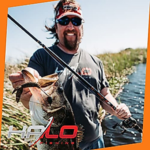 Halo Fishing XDII Pro Series Fishing Rod, Casting Rod, 7' (Medium Heavy)