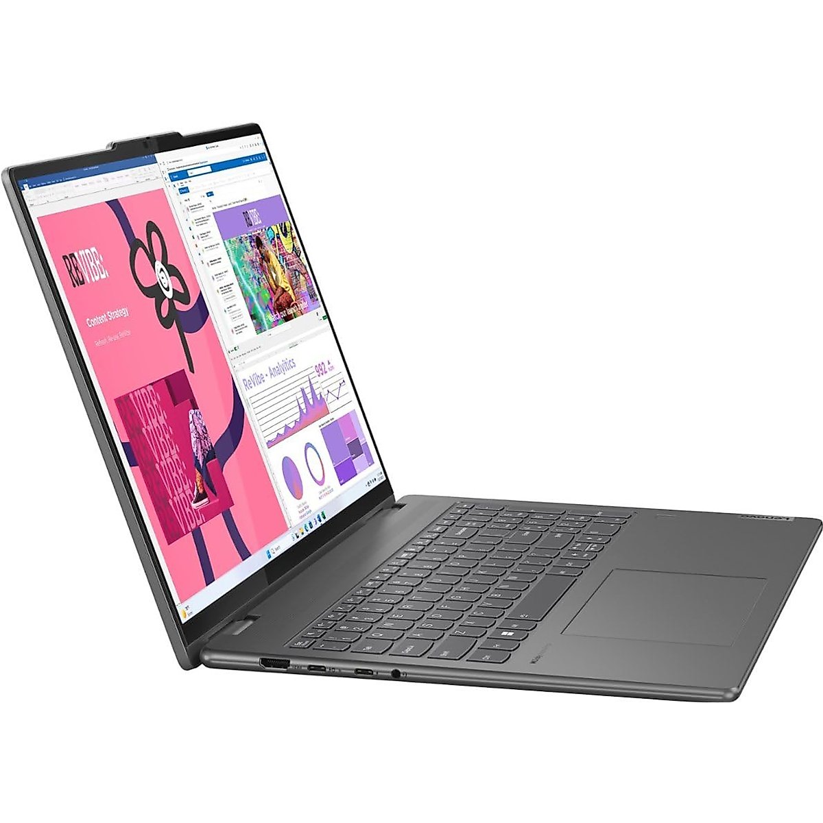 Lenovo 2024 Yoga 7 2-in-1 16” WUXGA IPS Touch Laptop 12-Core Intel Core Ultra 7 155U 16GB LPDDR5 1TB SSD Thunderbolt 4 USB-C w/DP WiFi AX BT Webcam HDMI2.1 Backlit KB Fingerprint Windows 11 Pro