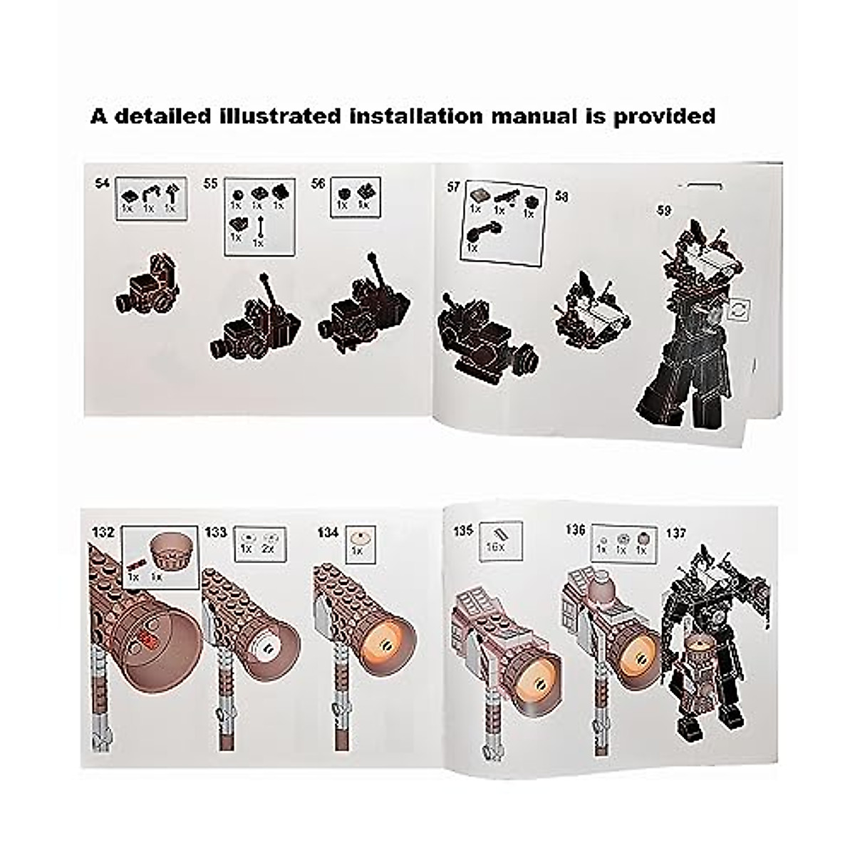 Skibidi Toilet Man Titan Skibidi Toilet Titan Cameraman Upgrade Toy Building Blocks Set Toy Ideas Toys Kids Toys Gift for Kids Boys or Girls