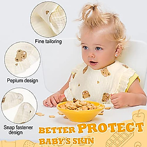 Mepase 20 Pcs Muslin Baby Bibs Cotton Adjustable Drool Teething Bibs Lap Shoulder Newborn Bibs Baby Girl Bandana Bibs for Unisex Toddler Infant Boys Girls Teething and Drooling, Assorted Styles