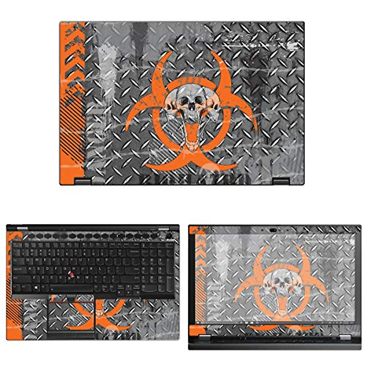 Decalrus - Protective Decal Skull Skin Sticker for Lenovo ThinkPad P53 (15.6" Screen) case Cover wrap LEthnkpd15_P53-57