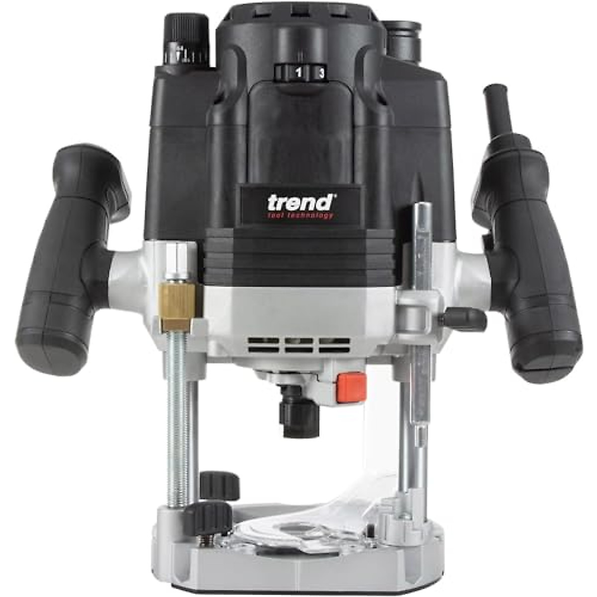 Trend T8 1/2 Inch Dual-Mode Plunge Workshop Router, Engineered for Hand-held and Router Table Use, 3-1/4 HP, 15 Amp, U*T8EK