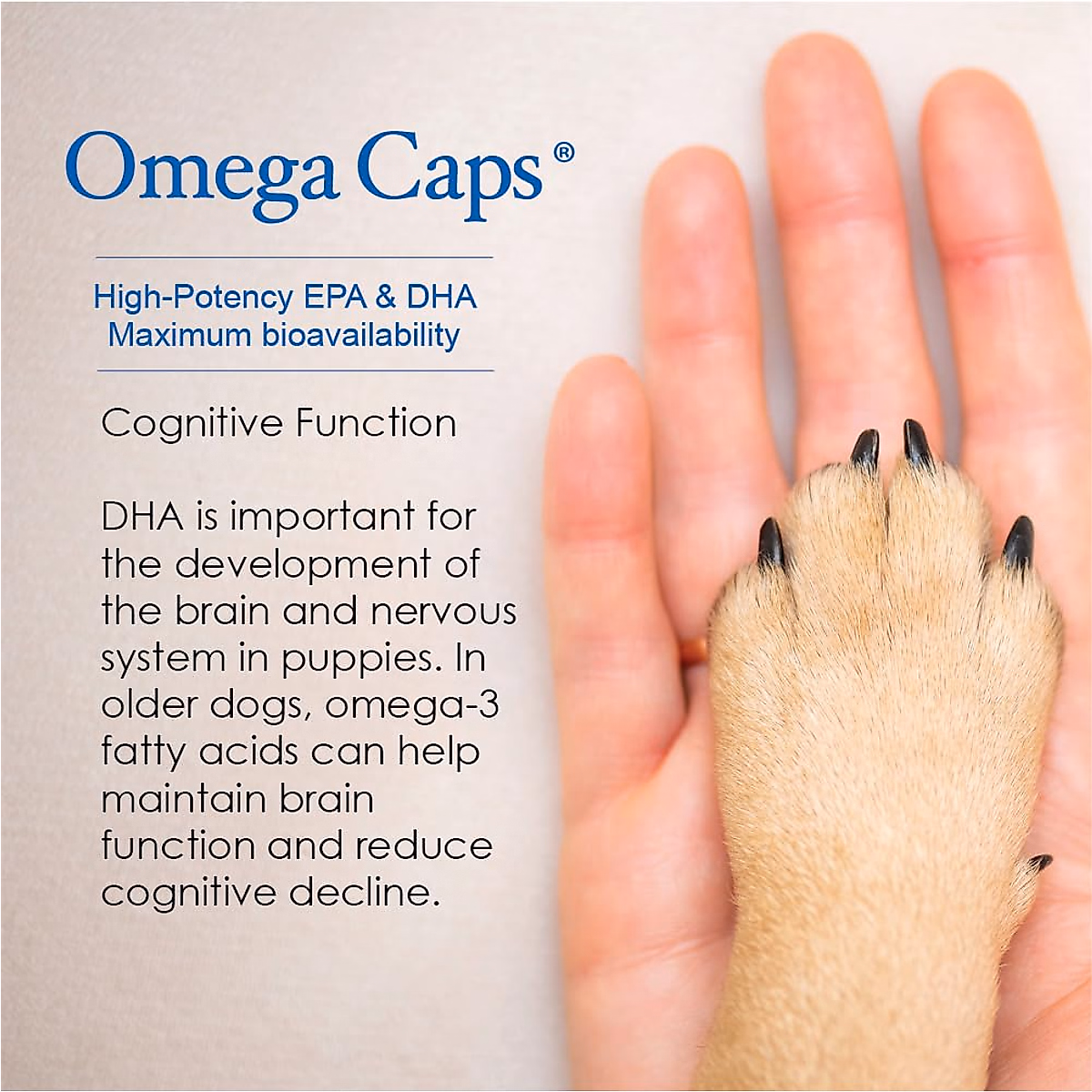 Omega-Caps High Potency Snip Tips for Medium to Large Breeds-Vet Formulated for Healthy Radiant Skin & Coat. Contains Omega 3 for Joint & Immune System Support, Easy to Dose Soft Gel Capsules 250 CT.
