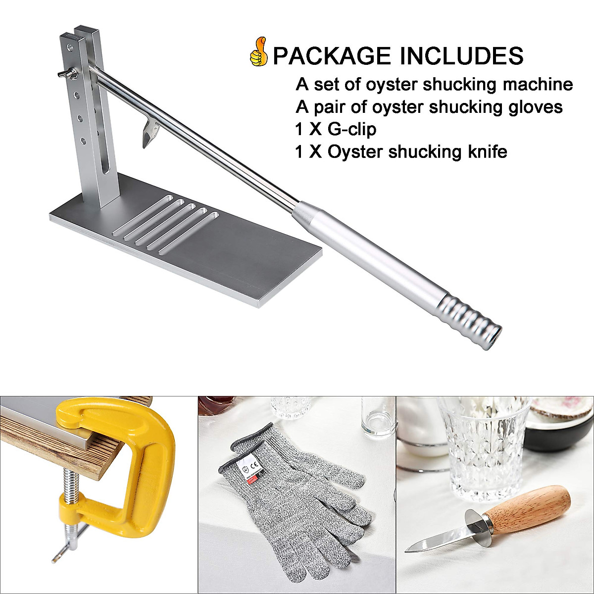 Oyster Shucker Machine, Oyster Clam Shucking Kit