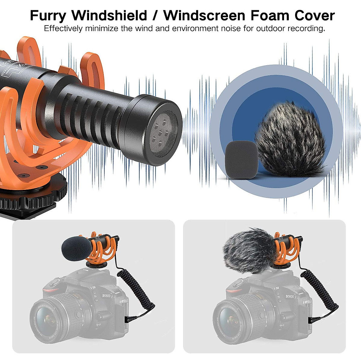 PIXEL 𝐒𝐡𝐨𝐭𝐠𝐮𝐧 𝐌𝐢𝐜 with Lightning Cable, Professional Smartphone Camera Video Microphone for iPhone, Canon, Nikon, Sony DSLR, Cardioid Videomicro Perfect for Recording, YouTube, Interview
