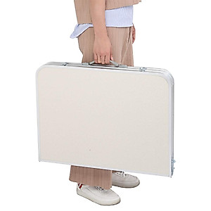 Aluminum Alloy Folding Table,Multipurpose Portable Aluminum Alloy Folding Table (90 x 60 x 70cm)