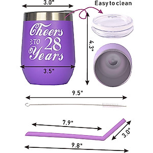 MEANT2TOBE 28th Birthday Gifts for Women, 28th Birthday, 28th Birthday Tumbler, Gifts for 28 Year Old Woman, Turning 28 Year Old Birthday Gifts Ideas for Women, 28th Birthday Decorations for Women