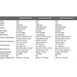 Amantii Symmetry Bespoke 50" Electric Fireplace
