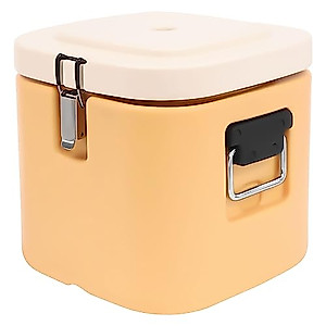 Bathrena Insulated Soup Carrier Coolers, 2.5 Gallon Portable Commercial Food Warmer Hot Box for Food Storage Hot Box Food Warmer, Keep Hot Food For 4-6 hours (Red)