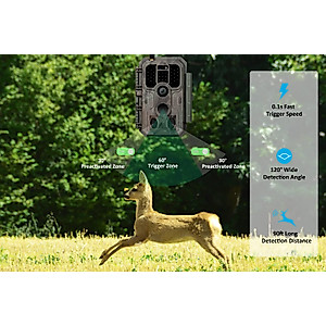 Meidase Cellular Trail Camera S950, Game Camera with 4G LTE, Clear 100ft No Glow Night Vision, Sends Picture to Cell Phone App